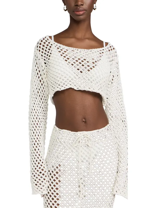 BANANHOT Magen Knitted Shirt - White