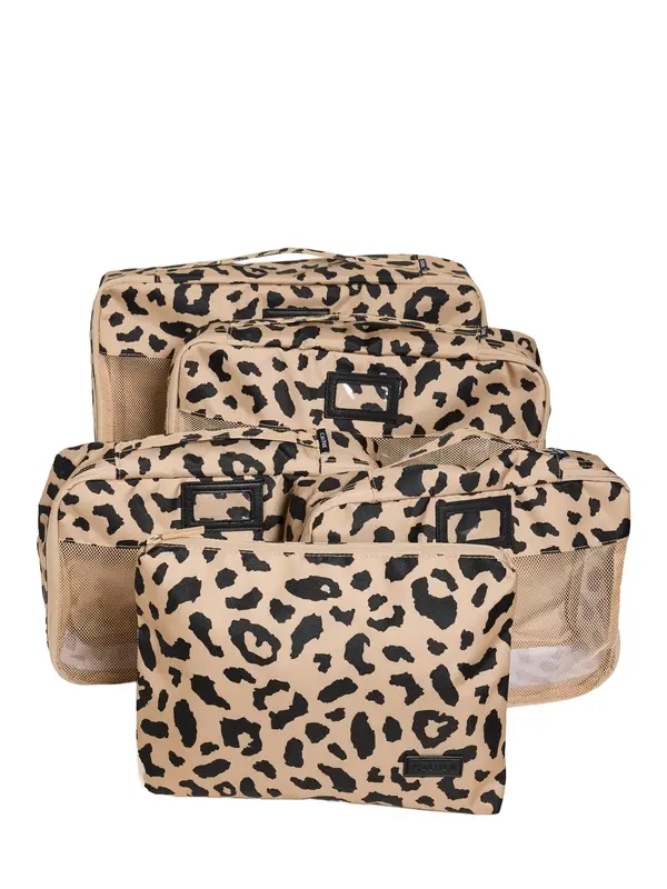 CALPAK 5-piece Packing Cube Set - Cheetah