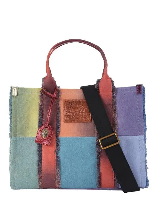 Kurt Geiger Southbank Patchwork Denim Tote Bag - Patch Multi