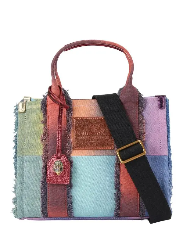 Kurt Geiger Small Southbank Patchwork Denim Tote Bag - Patch Multi