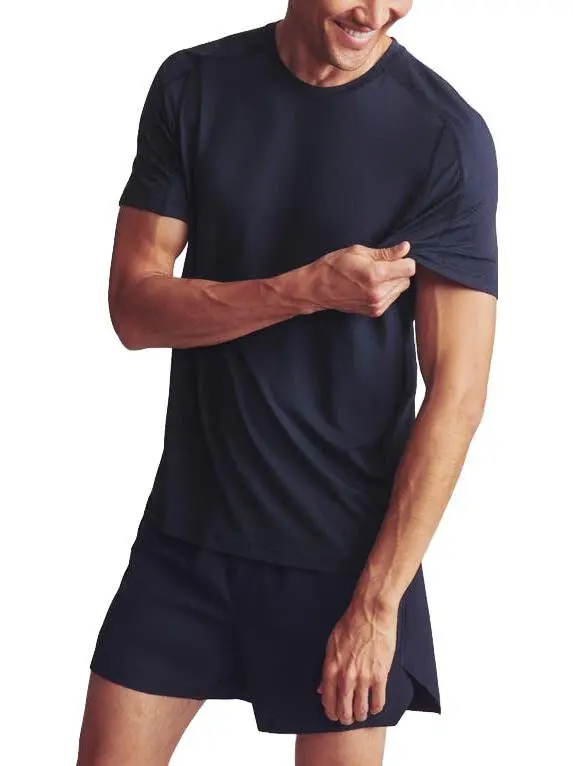 RHONE Invictus Perforated Performance T-shirt - True Navy