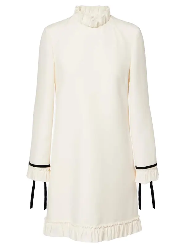 Valentino Garavani Crepe Couture Minidress - White