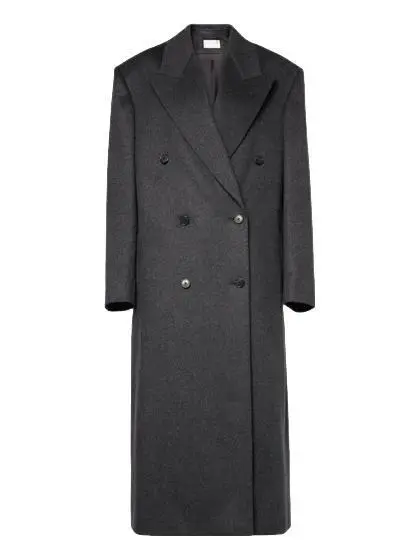 THE ROW Harisi Cashmere Coat - Grey