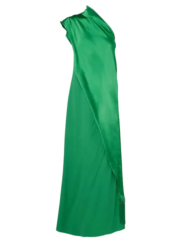 TALLER MARMO Berenson One-shoulder Gown - Green