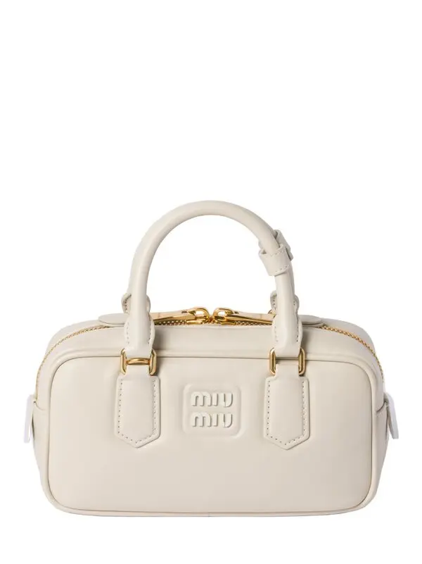 Miu Miu Arcadie Leather Bag - Chalk White