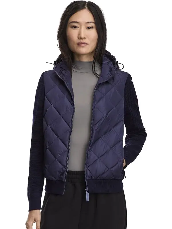 Canada Goose Hybridge Quilted Knit Hooded Jacket - Future Dusk