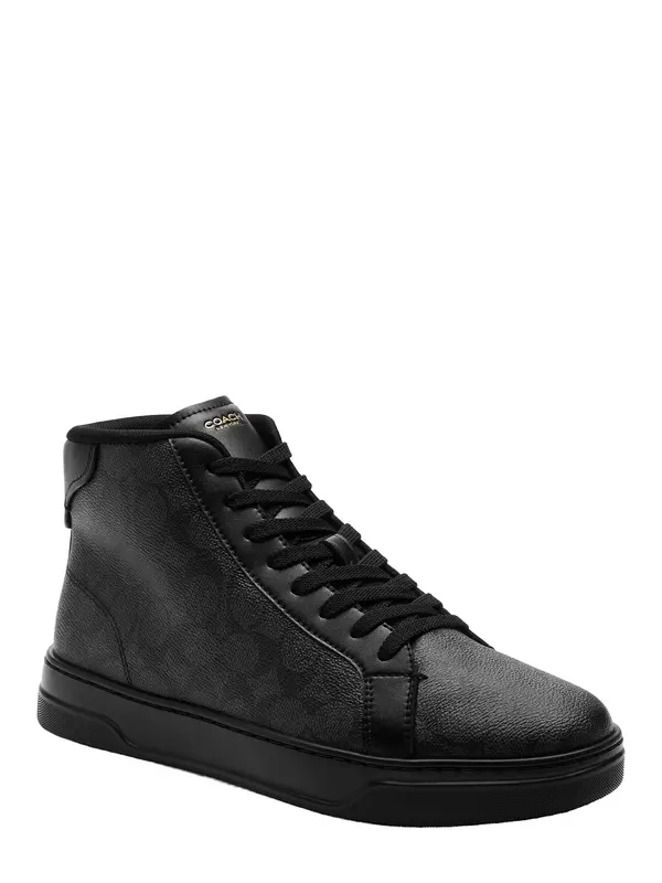 COACH High Line High Top Sneaker - Graphite/black
