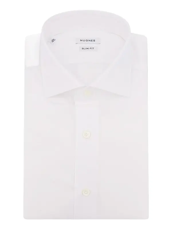 NUGNES 1920 Slim Fit Cotton Tshirt - White