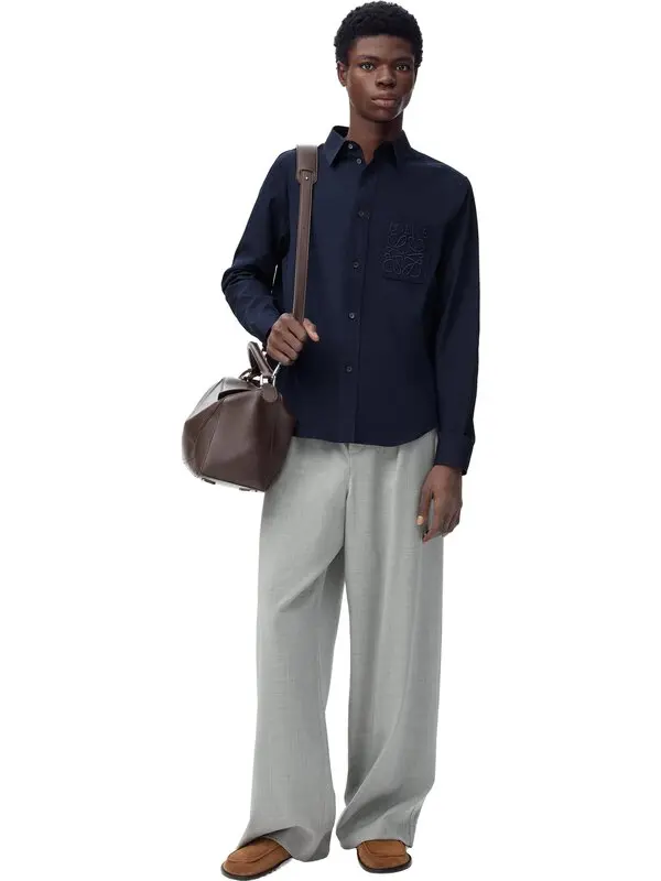 Loewe Shirt In Cotton - Dark Navy