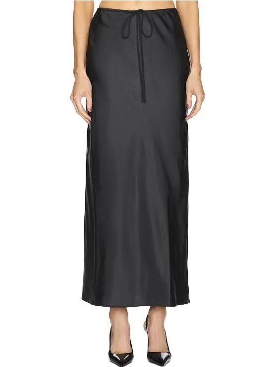 L'academie By Marianna Etienne Midi Skirt - Black
