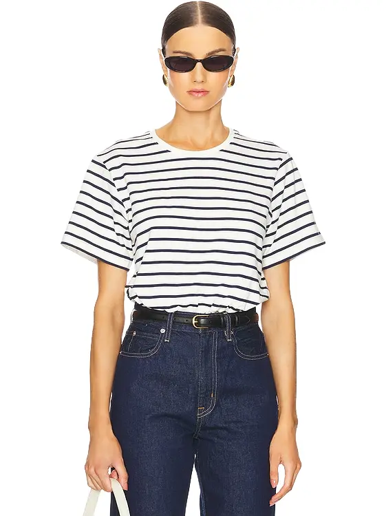 Simkhai Jojo Cropped Tee - Midnight Stripe