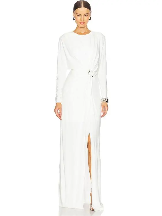 Simkhai Maisie Long Sleeve Dress - Ivory