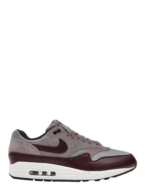 Nike Air Max 1 Essential Prm Sneakers - Cement Grey/burgundy Crush/taupe Grey