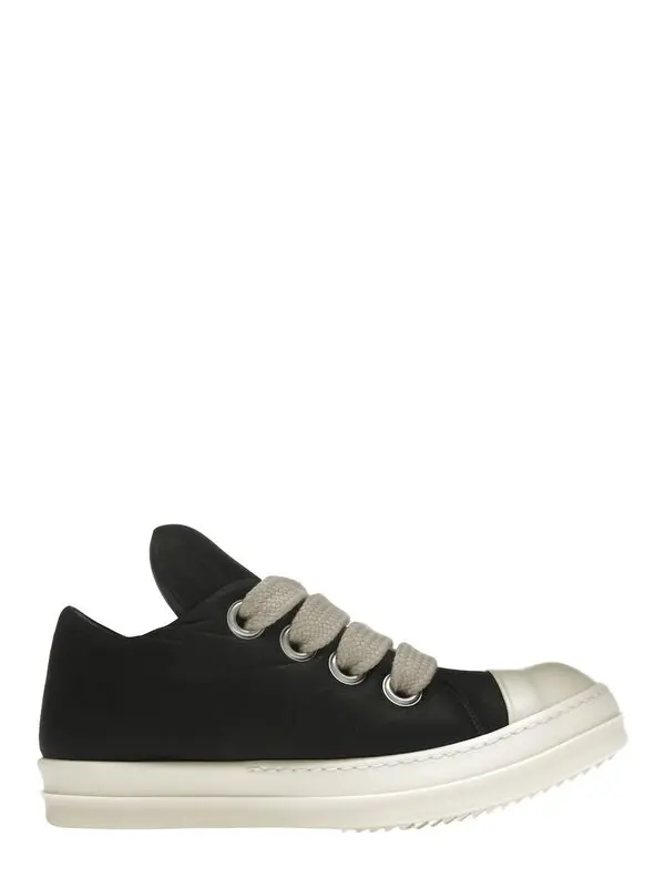 Rick Owens Porterville Runway Jumbo Lace Padded Low Sneakers - Black/milk