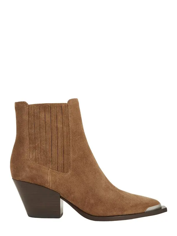 Paige Lyra Suede Ankle Boots - Tan