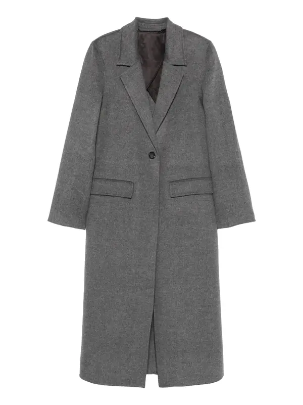 TOTEME Wool Mid-length Coat - Grey