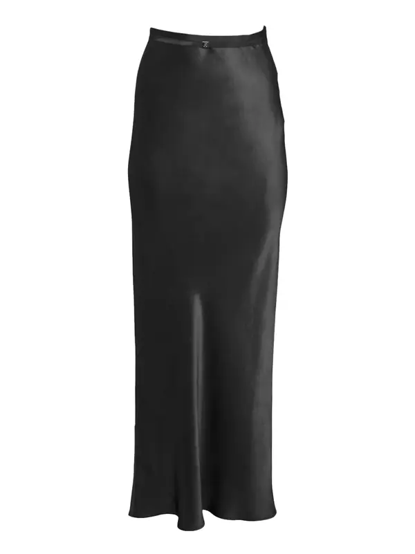 Fleur Du Mal Silk Bias Skirt - Black