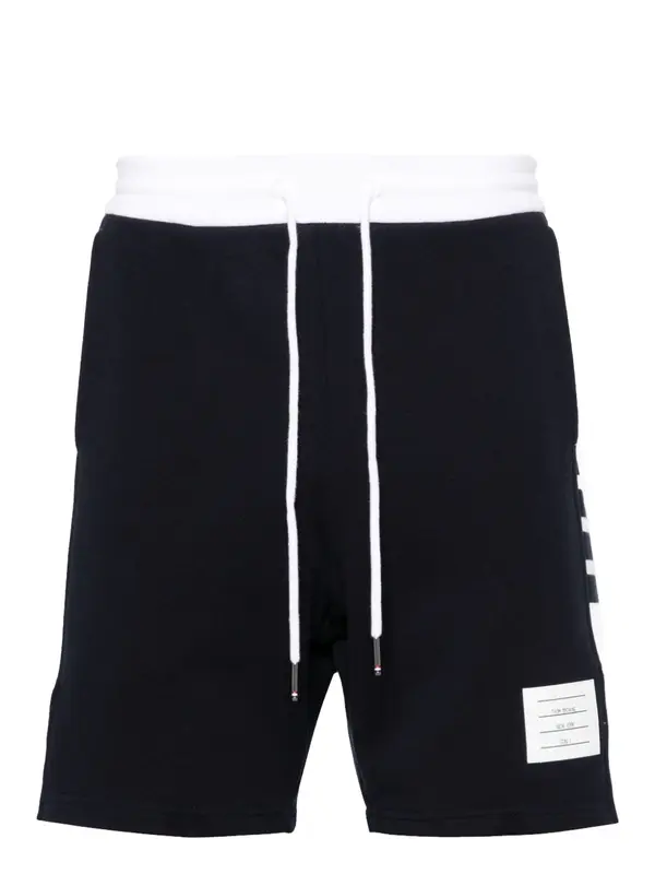 Thom Browne Mid-rise Track Shorts - Blue