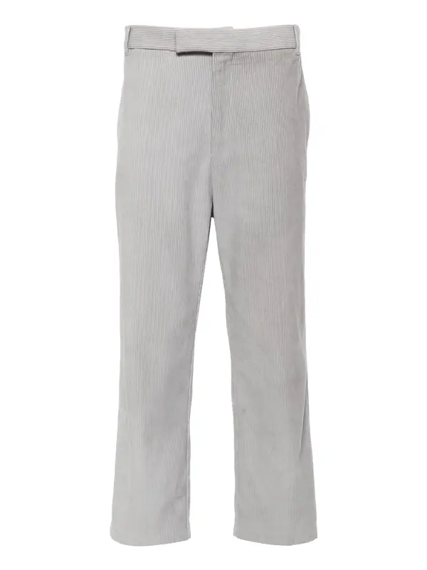 Thom Browne Mid-rise Straight-leg Trousers - Grey