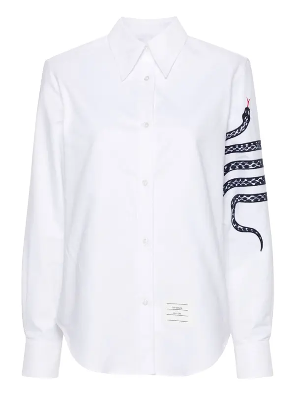 Thom Browne Snake 4-bar Shirt - White
