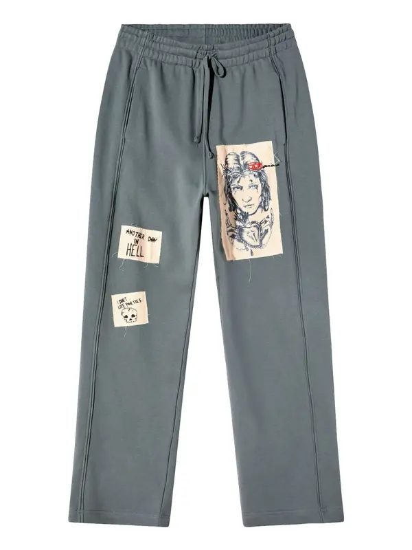 DIESEL® X Damiano David P-martyans Sweatpants - Grey