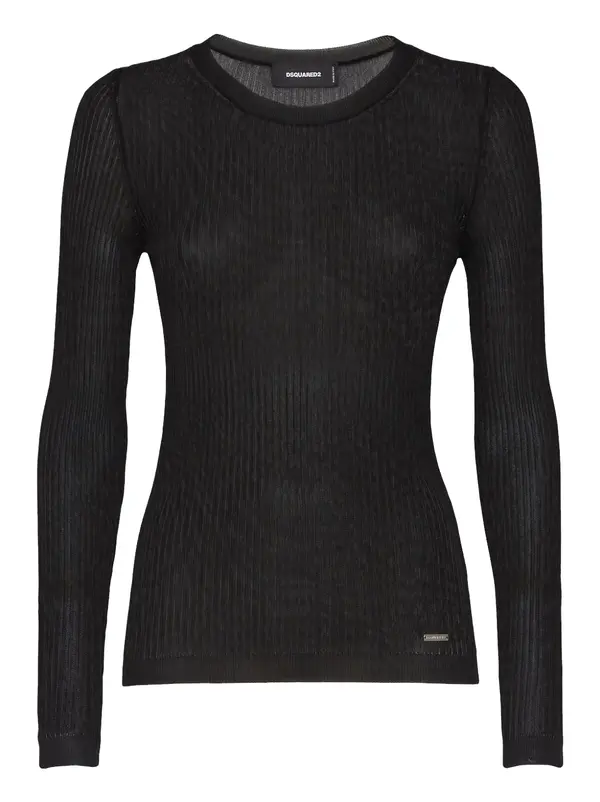 Dsquared2 Fine-ribbed Jumper - Black