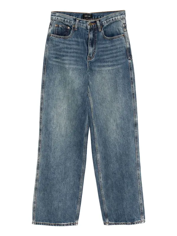 TOUT A COUP Panelled Jeans - Blue