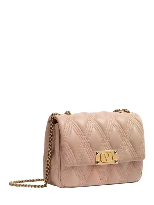 Valentino Garavani Medium Quiltie 67 Shoulder Bag - Pink
