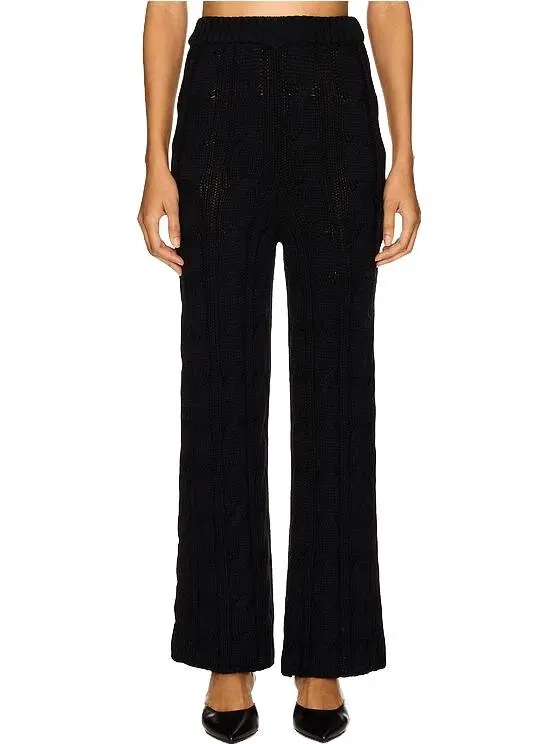 ROWEN ROSE Knit Pant - Black