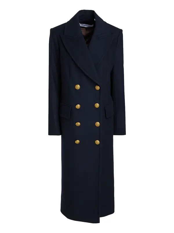 Veronica Beard Nalida Dickey Wool-cashmere Double-breasted Coat - Navy