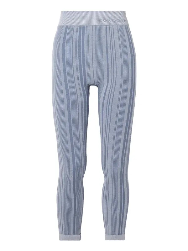 Cordova Sol Striped Stretch-jersey Leggings - Blue