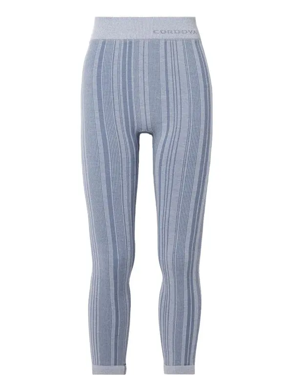 Cordova Sol Striped Stretch-jersey Leggings - Blue