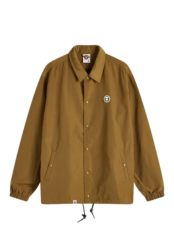 A BATHING APE Now Lightweight Coach Jacket - Green (brown)