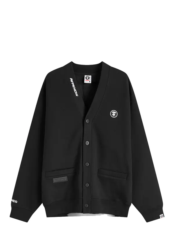 A BATHING APE Now Jersey Cardigan - Black