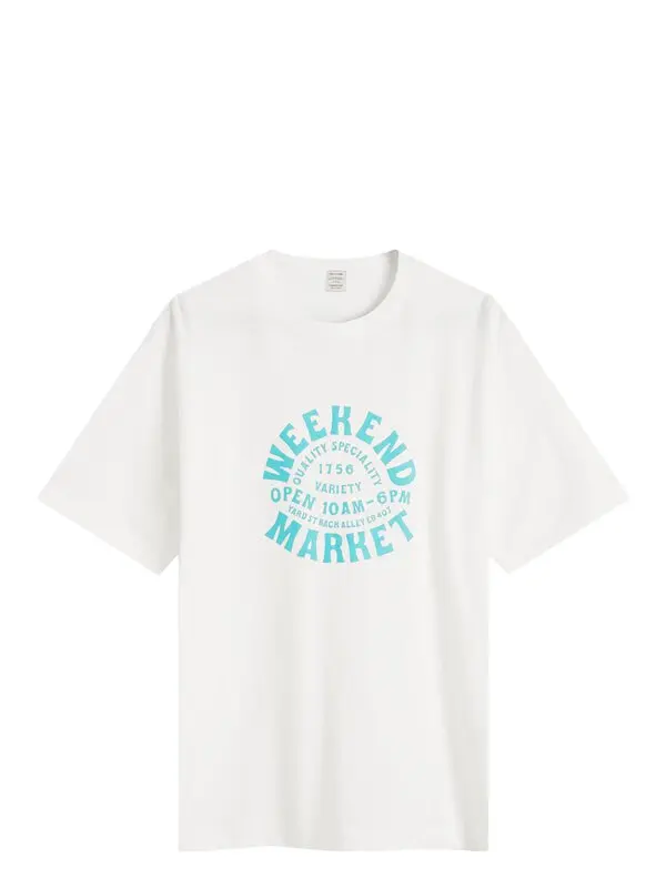 ORDINARY FITS Weekend Market Printed T-shirt - Off-white