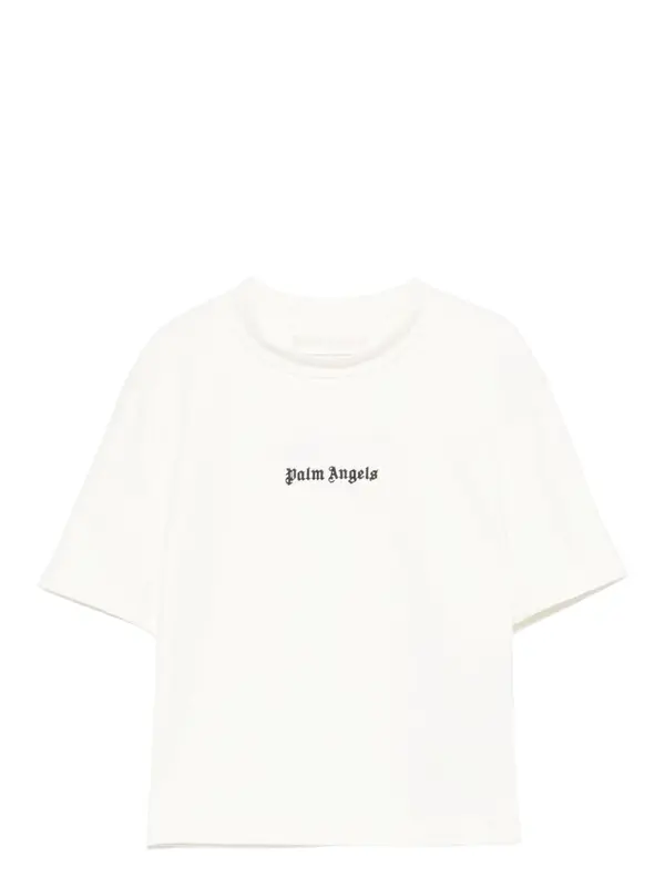 Palm Angels Embroidered Logo T-shirt - White