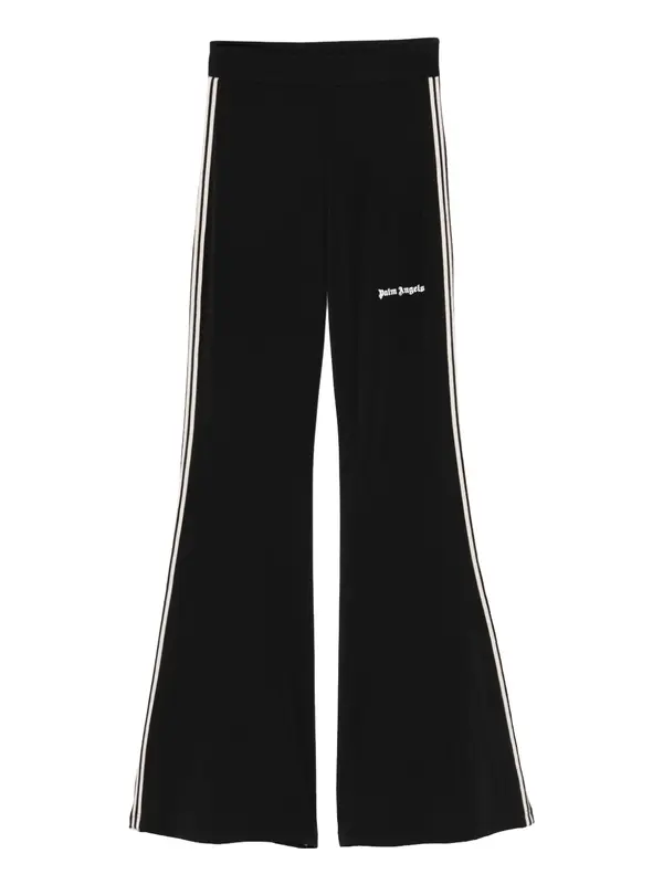 Palm Angels Logo-embroidered Trousers - Black