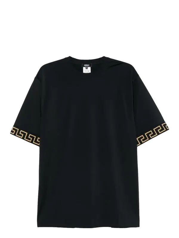 Versace Greca-trim T-shirt - Black