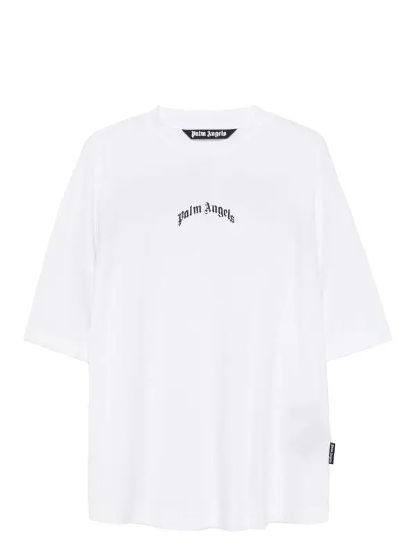 Palm Angels Curved-logo T-shirt - White