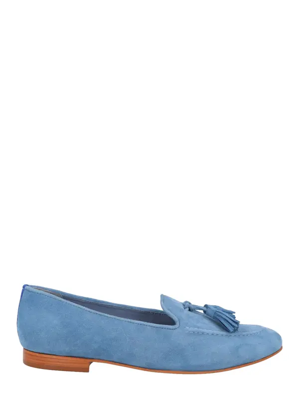 BIRD&CO Bird Shoes Tassel Suede Loafers - Blue