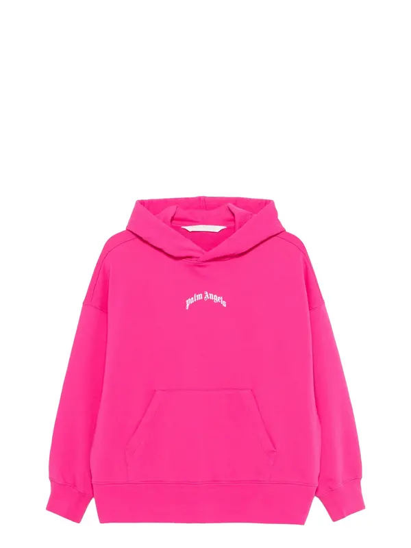 Palm Angels Logo-print Hoodie - Pink