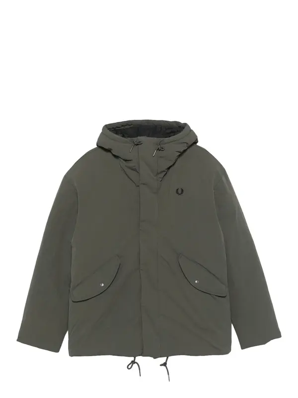 Fred Perry Zip-up Puffer Jacket - Green