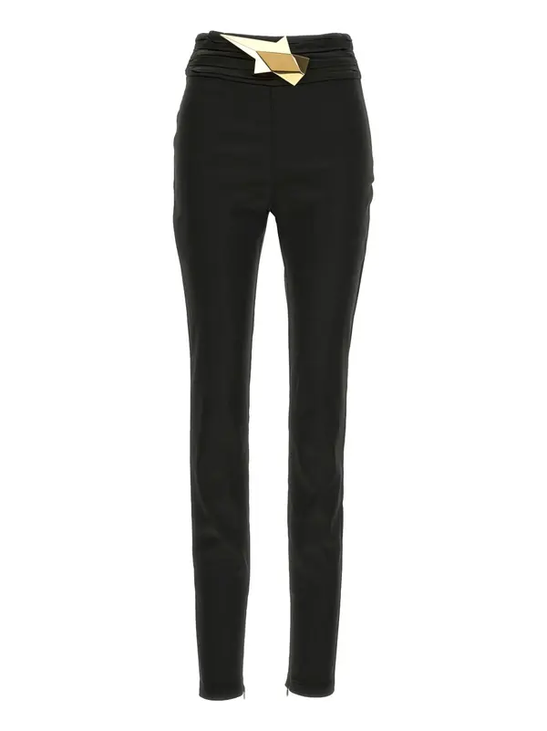 AREA High Wasted Star Stud Leggings - Black