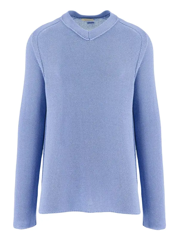 FERRAGAMO V-neck Sweater - Blue