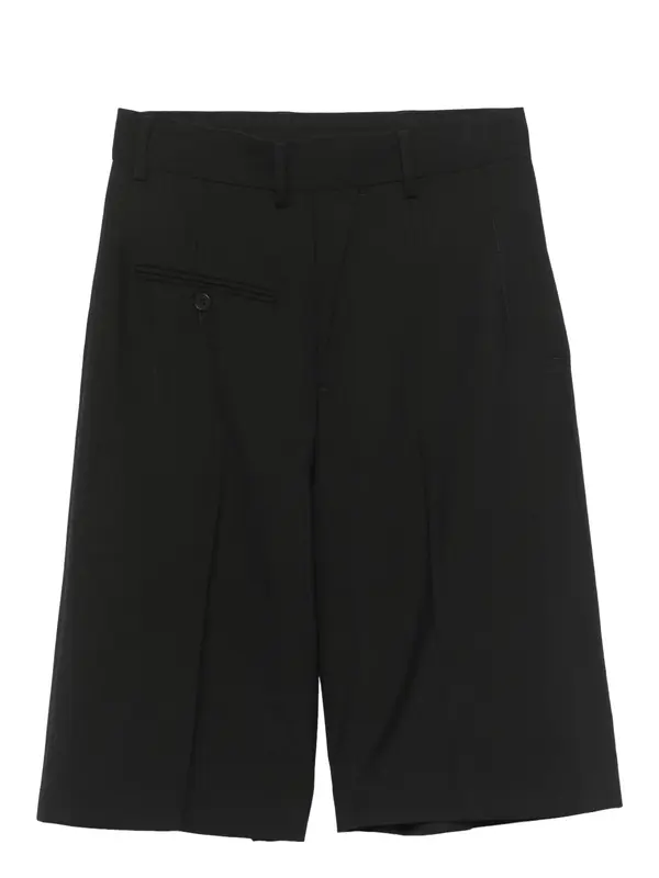 MAISON MARGIELA Virgin Wool Shorts - Black