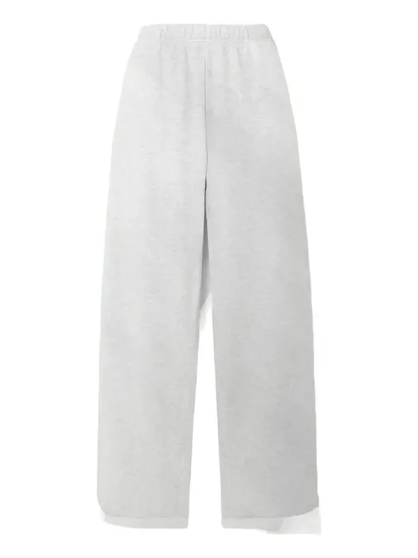 SKIMS Cotton-blend Jersey Track Pants - Light Gray