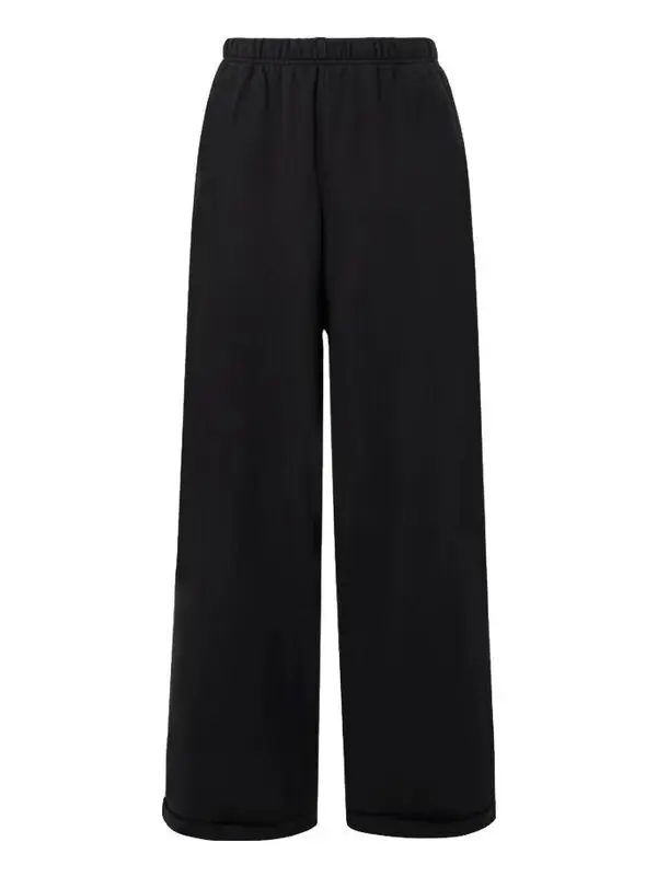 SKIMS Cotton-blend Jersey Track Pants - Black