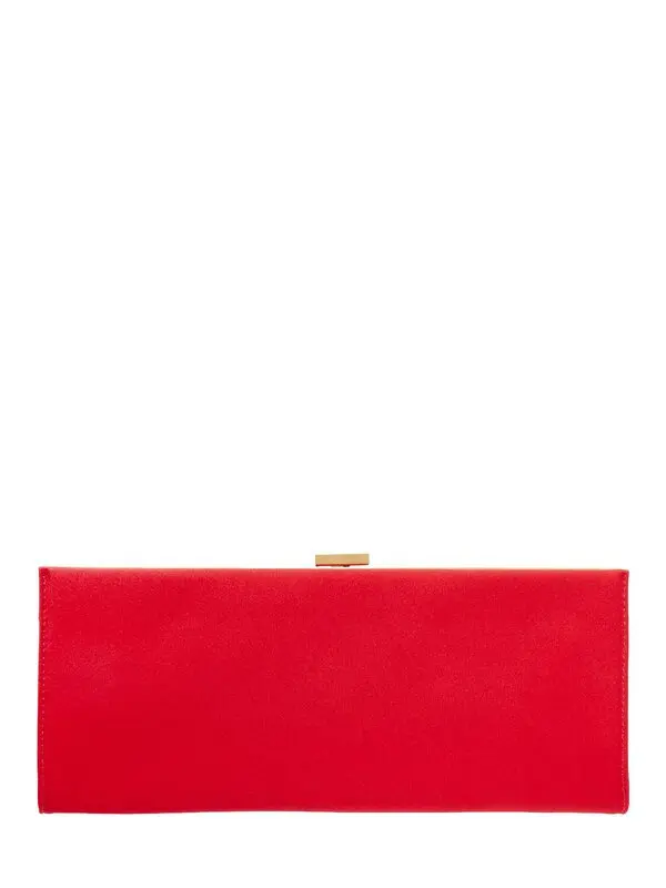 NEOUS Metis Crepe De Chine Clutch - Red