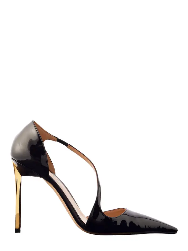 TOM FORD Newton Patent-leather Pumps - Brown