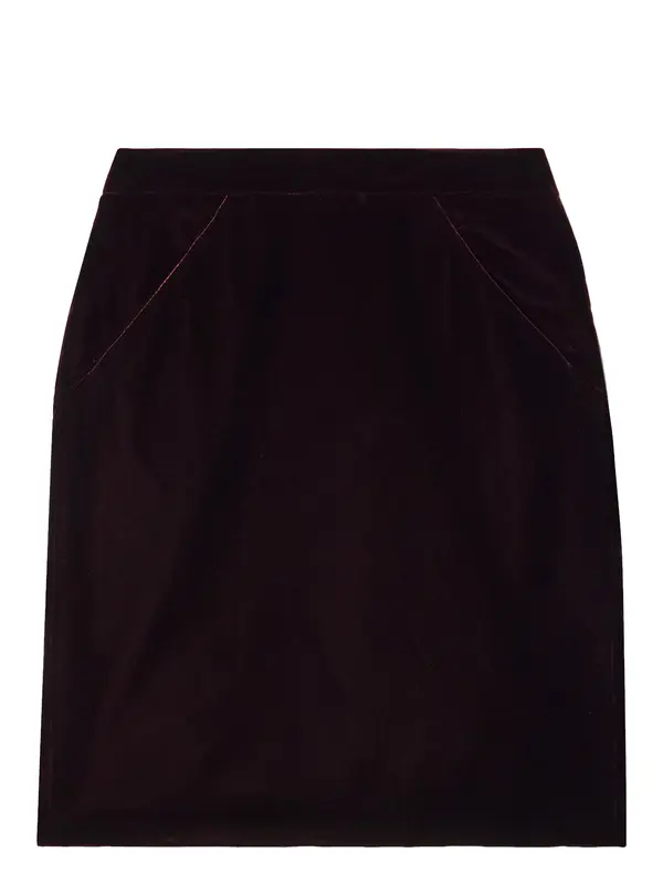 TOM FORD Velvet Skirt - Burgundy